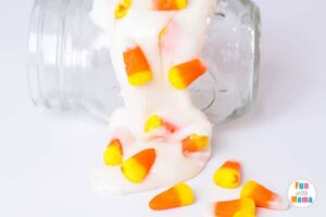 Edible Slime - Candy Corn Slime Recipe - Fun with Mama