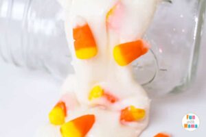 Edible Slime - Candy Corn Slime Recipe - Fun with Mama