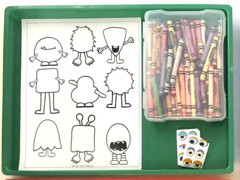 Monster Coloring Page - Fun with Mama