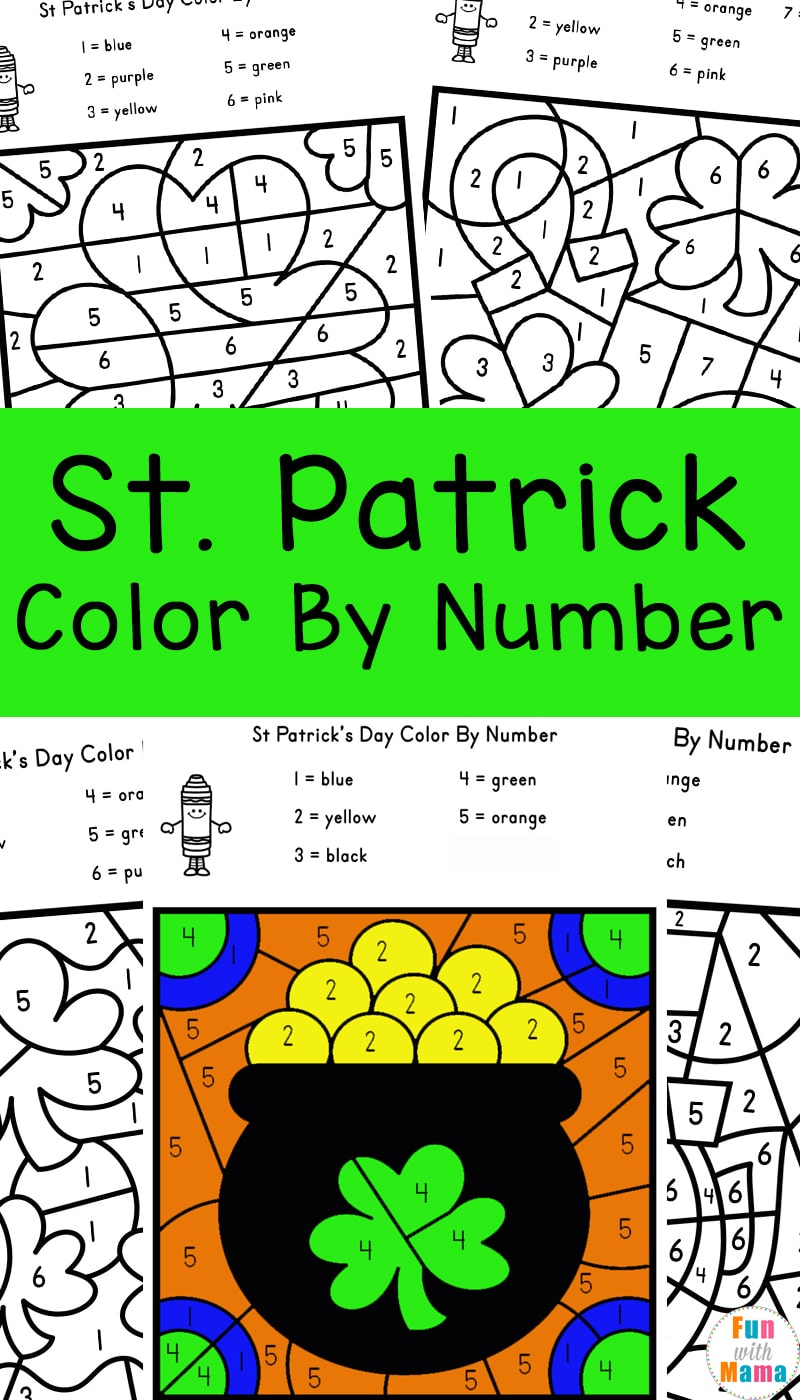 St. Patrick Color By Number St. Patrick Color By Number
