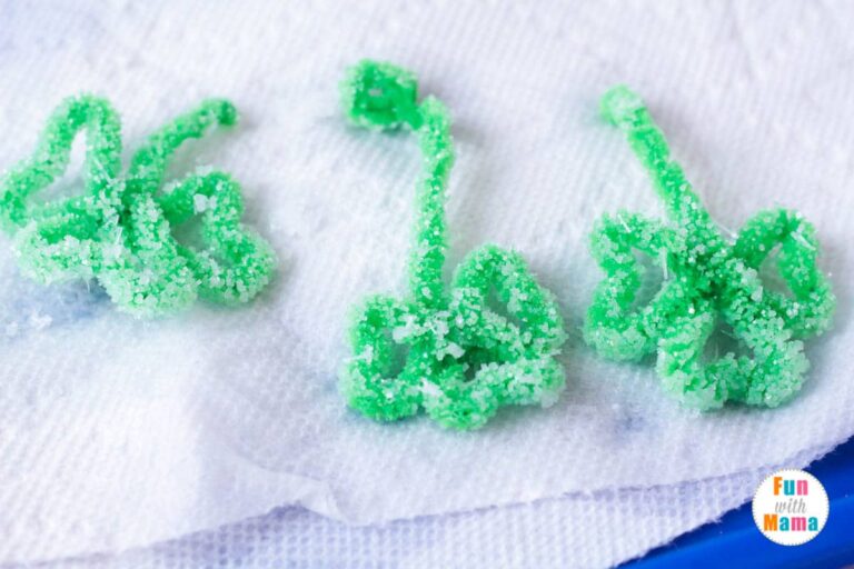 Salt Crystals St. Patrick's Day Science Experiment - Fun with Mama