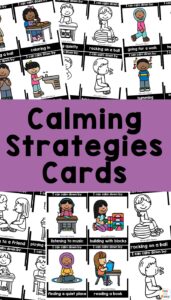 Calming Strategies Calm Down Cards - Fun with Mama