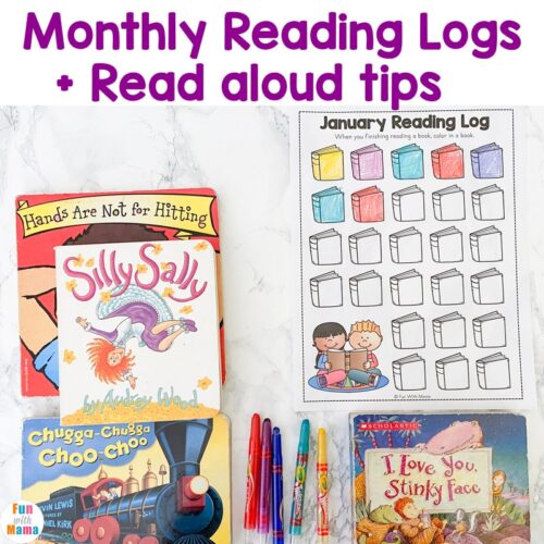 Printable Reading Log Template - Fun with Mama