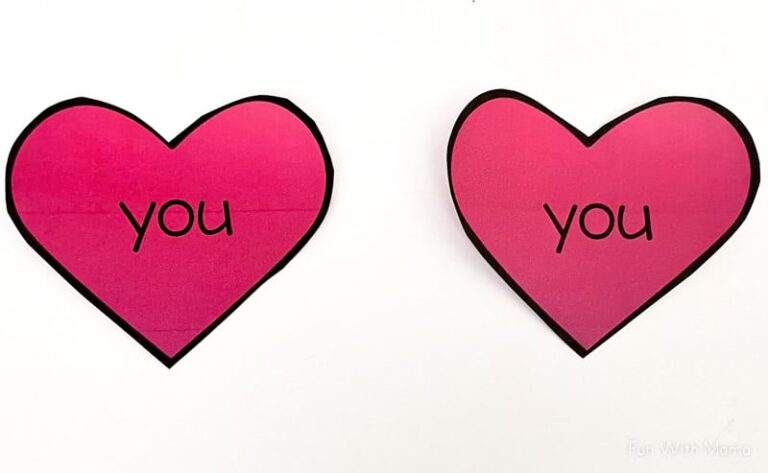 Valentine Sight Word Activity - Fun with Mama