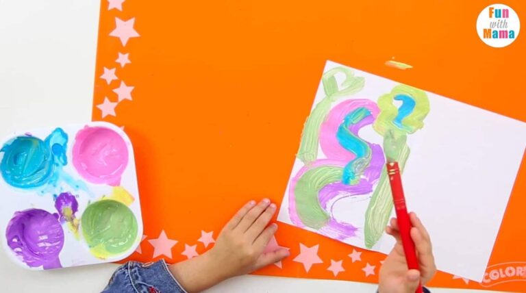Symmetry Art - Easy Symmetry Painting Activity - Fun with Mama
