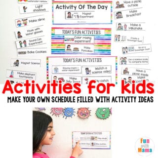 Kids Schedule - Activity planning + homeschool - Fun with Mama