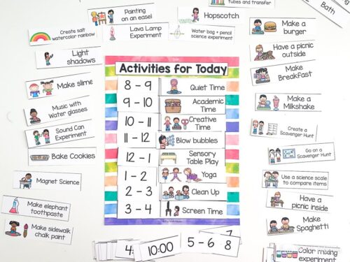 Kids Schedule - Activity planning + homeschool - Fun with Mama