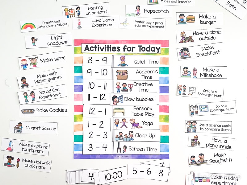 Kids Schedule Activity Planning Homeschool Fun With Mama