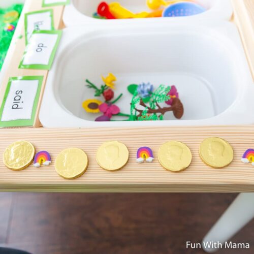 Sight Word Practice Sensory Table Bin - Fun with Mama