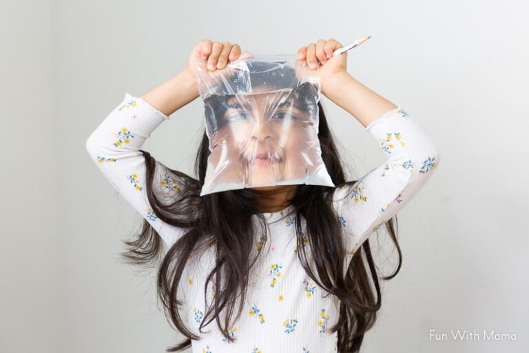 Water In A Bag Pencil Experiment - Water Experiment for Kids - Fun with ...