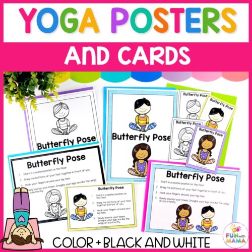 Yoga Cards for Kids - Great for Brain Breaks - Fun with Mama