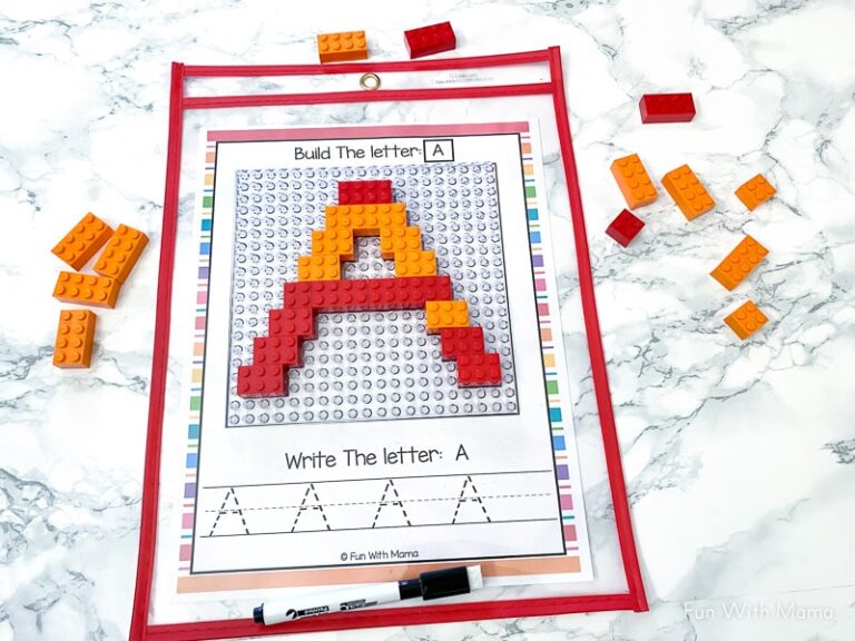 Lego Letters - Lego Alphabet Mats - Fun with Mama
