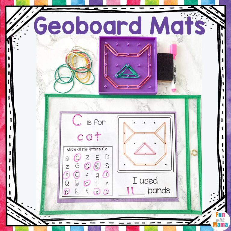 Geoboard Patterns and Mats - Geoboard Activity for Fine Motor Skills ...