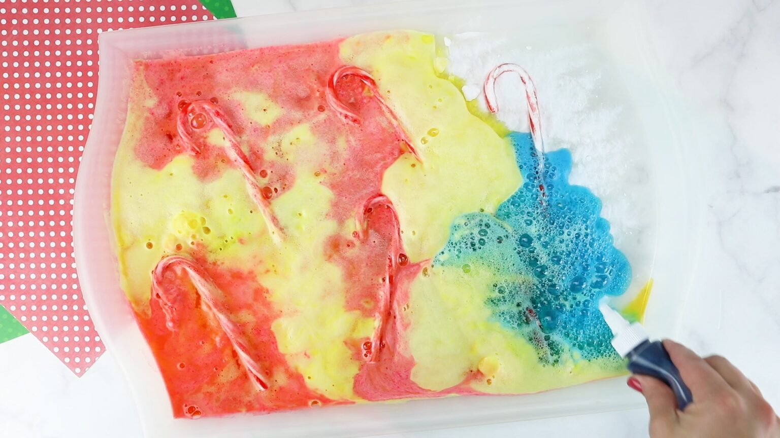 Colorful Fizzing Candy Canes - Fun with Mama