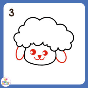 How to Draw a Sheep Step By Step Tutorial + FREE Printable!