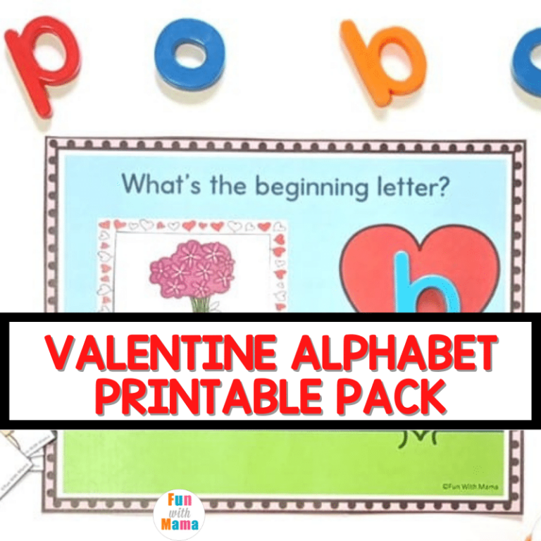 Printable Alphabet Valentine's Activities - Fun with Mama