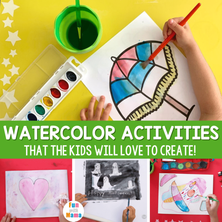 Best Watercolor Painting For Kids Activities + Techniques - Fun with Mama