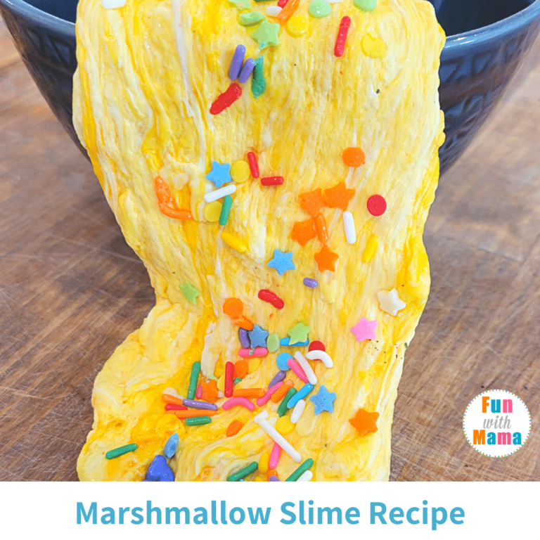 Yummy Edible Marshmallow Slime Recipe - Fun with Mama