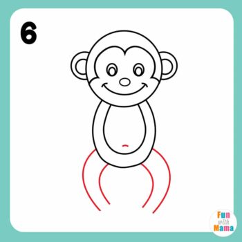 How to draw a monkey - Fun with Mama