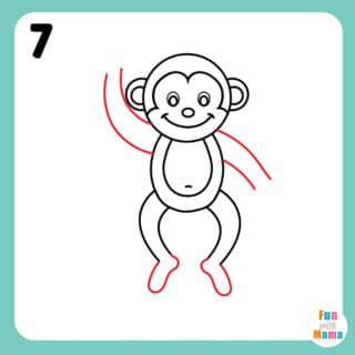 How to draw a monkey - Fun with Mama