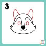 How to draw a wolf + Free Drawing Printable - Fun with Mama