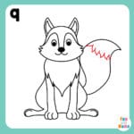 How to draw a wolf + Free Drawing Printable - Fun with Mama