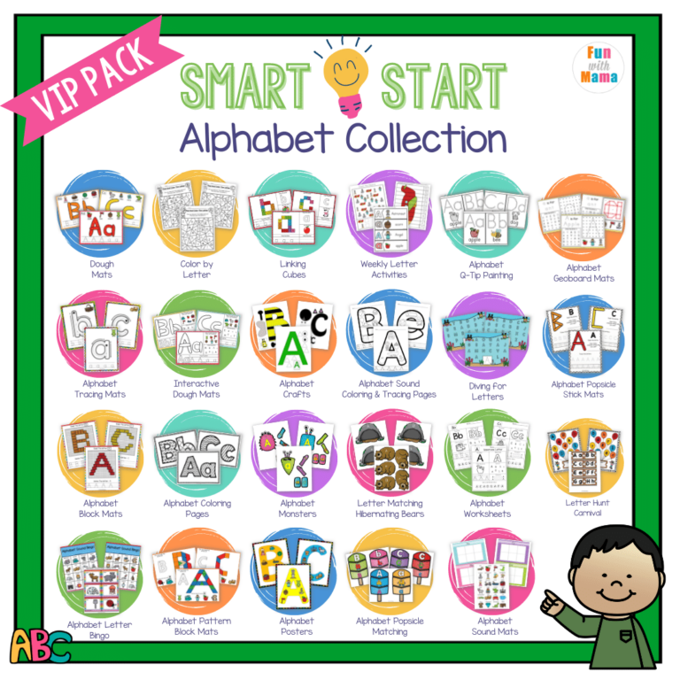 Printable Alphabet Worksheets To Turn Into A Workbook - Fun with Mama