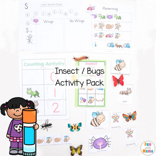 Insect Activities for Preschoolers and Kindergarteners Unit Study - Fun ...