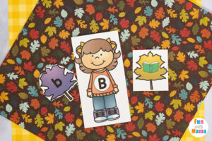 Fall Leaves Alphabet Matching Activity - Fun with Mama
