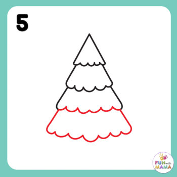 How to draw a Christmas Tree - Fun with Mama