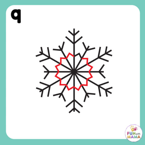 How to draw a snowflake easy - Fun with Mama