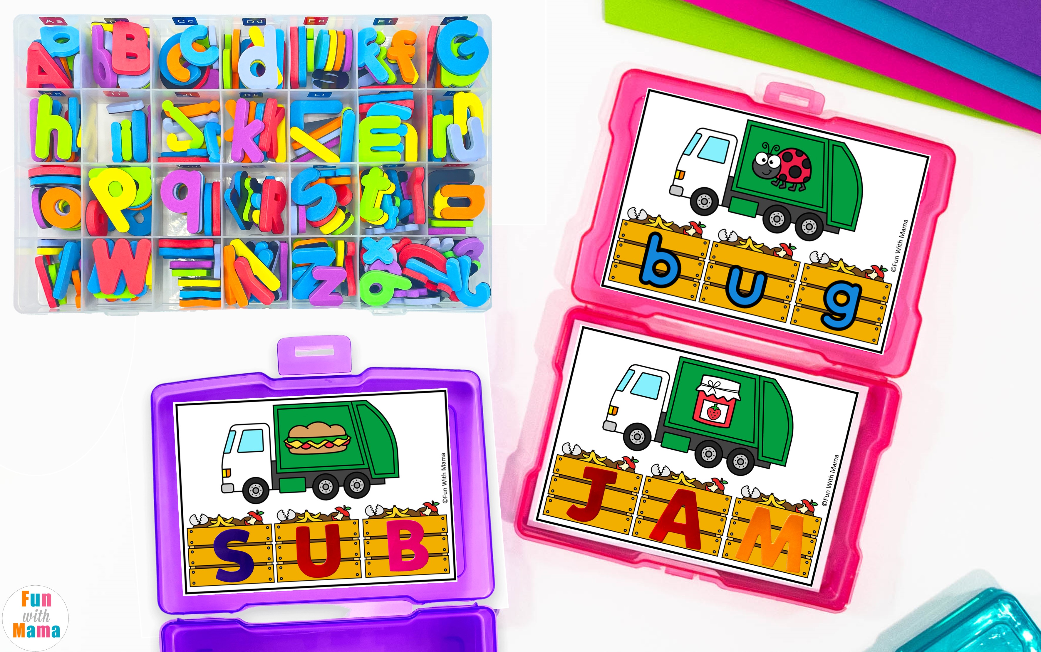 Earth Day - Build the CVC Word - Fun with Mama