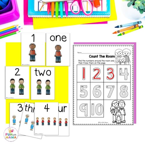 Family Theme Preschool Activities + Worksheets For Kindergarten - Fun ...
