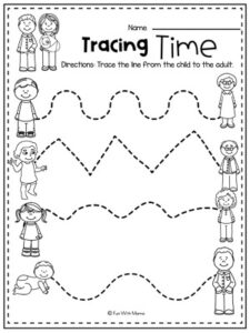 Family Theme Preschool Activities + Worksheets For Kindergarten - Fun ...