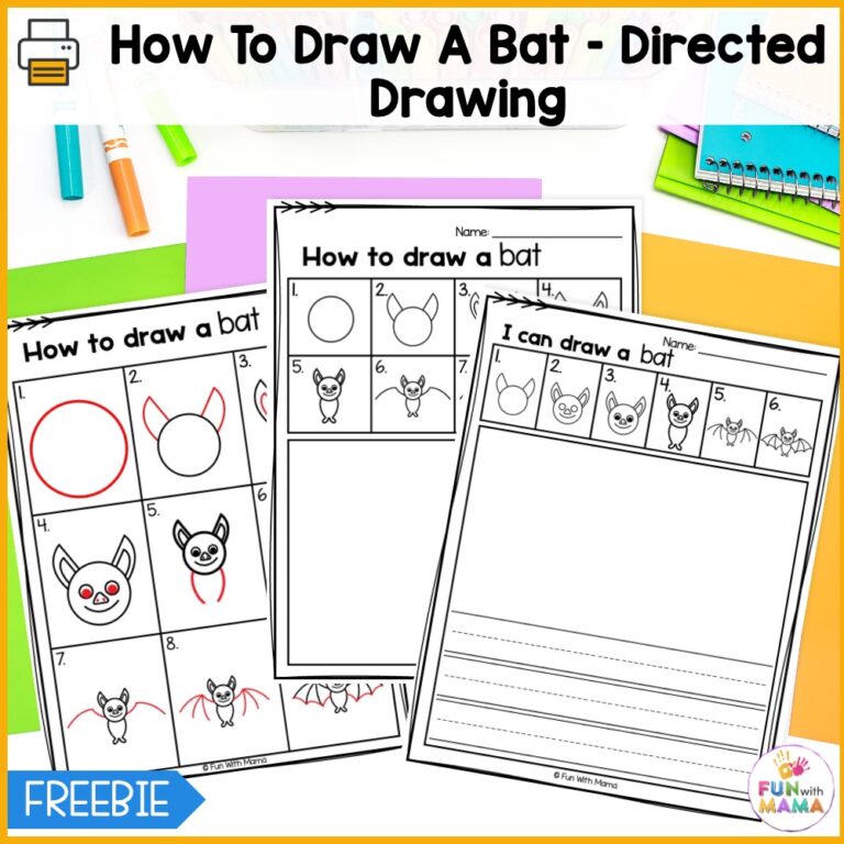 How To Draw A Bat - Fun with Mama