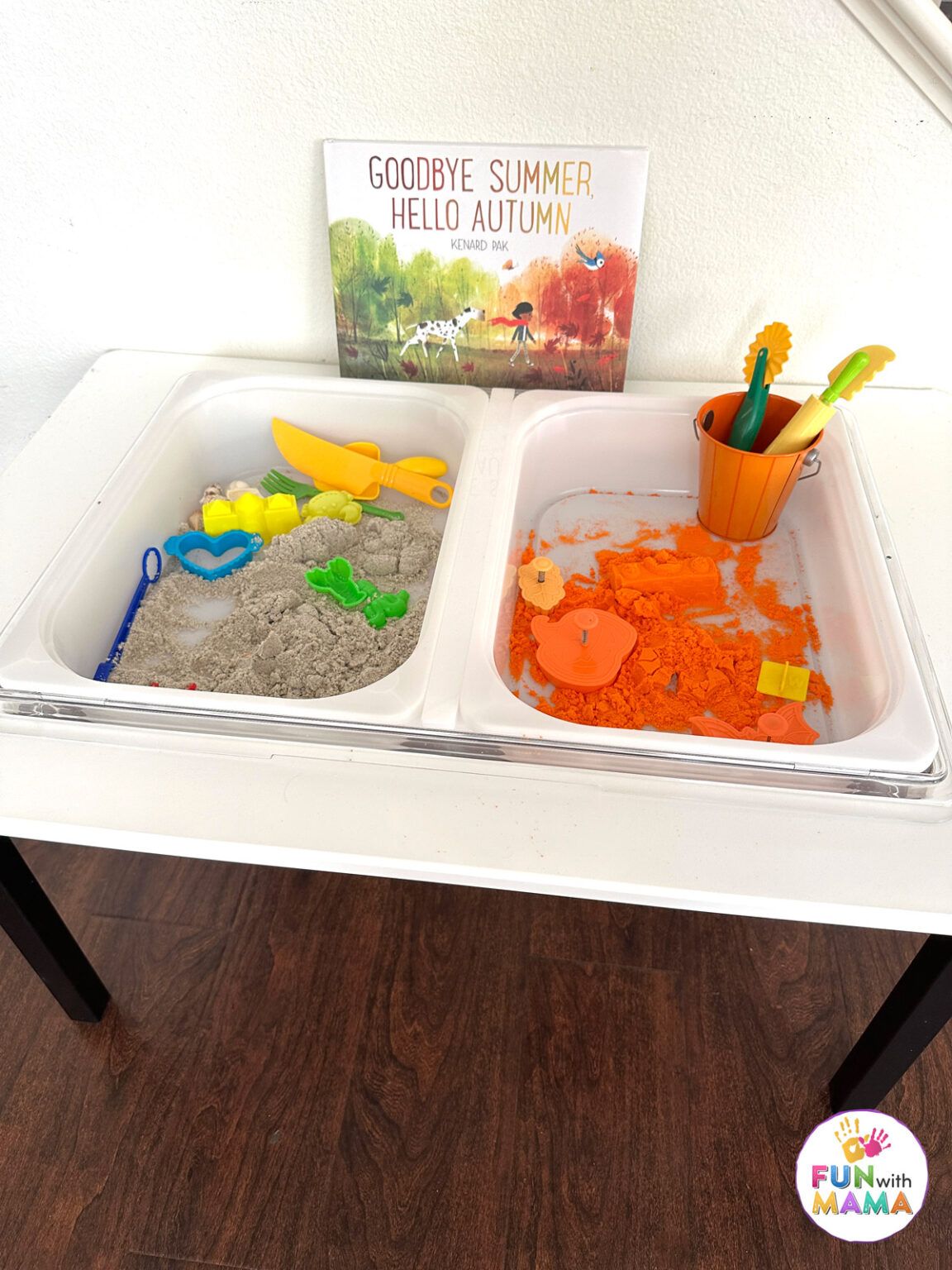 Easy DIY Kinetic Sand Recipe Tutorial + 10 Activities - Fun with Mama