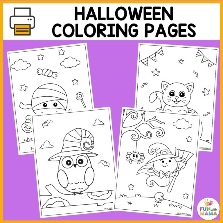 Halloween Coloring Pages - Fun with Mama
