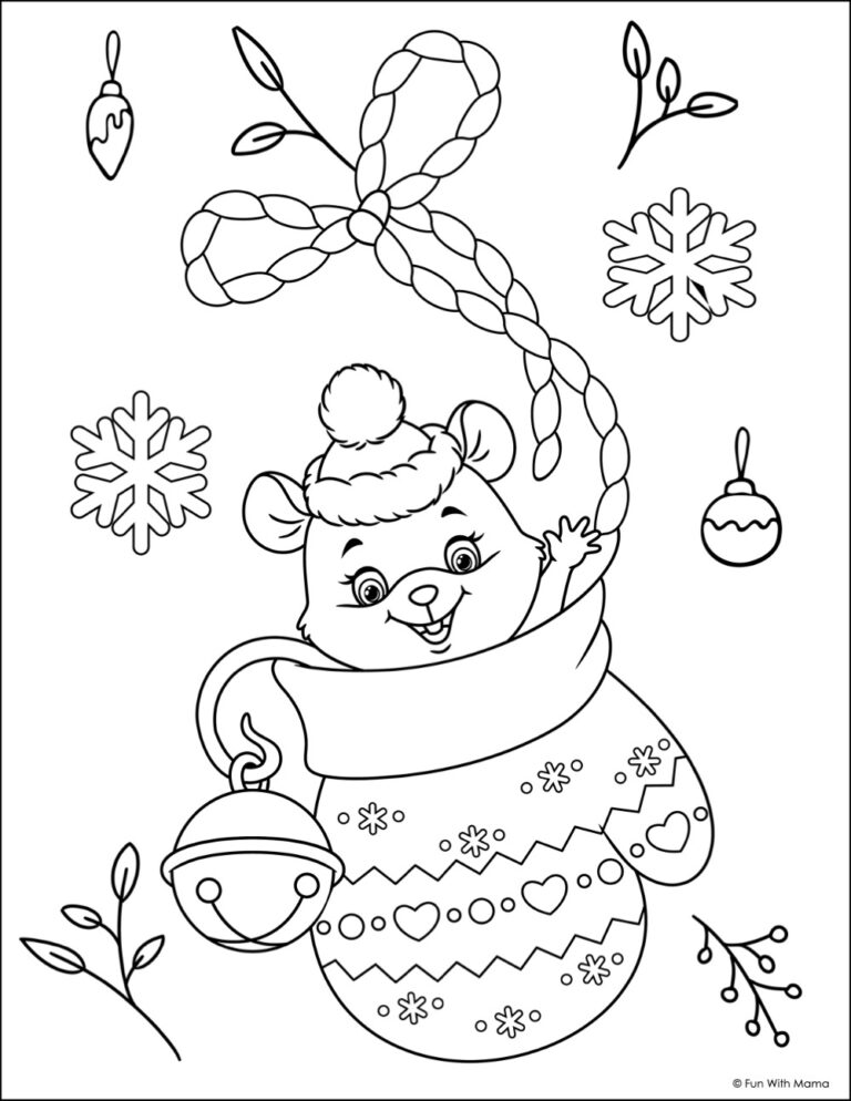10 Winter Coloring Pages - Fun with Mama