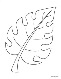 FREE Leaf Coloring Pages - Fun with Mama