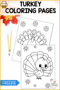 6 Free Turkey Coloring Pages - Fun with Mama