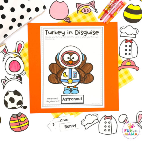 FREE Turkey In Disguise Project Template