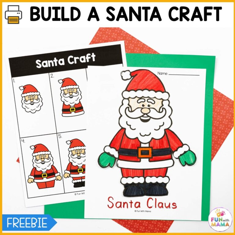 Santa Craft Activity - Fun with Mama
