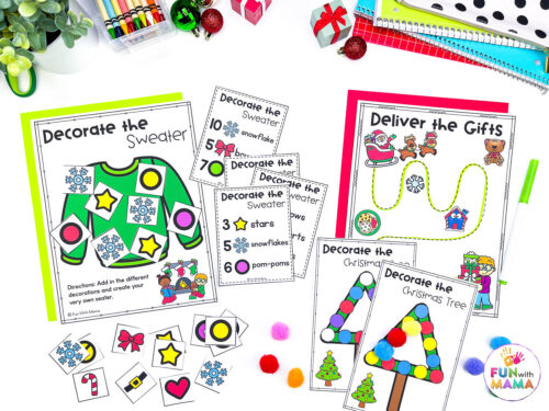 Christmas Activities For Preschoolers Pack - Fun with Mama