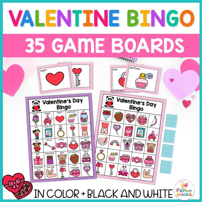 Valentines Day Classroom Bingo - Fun with Mama