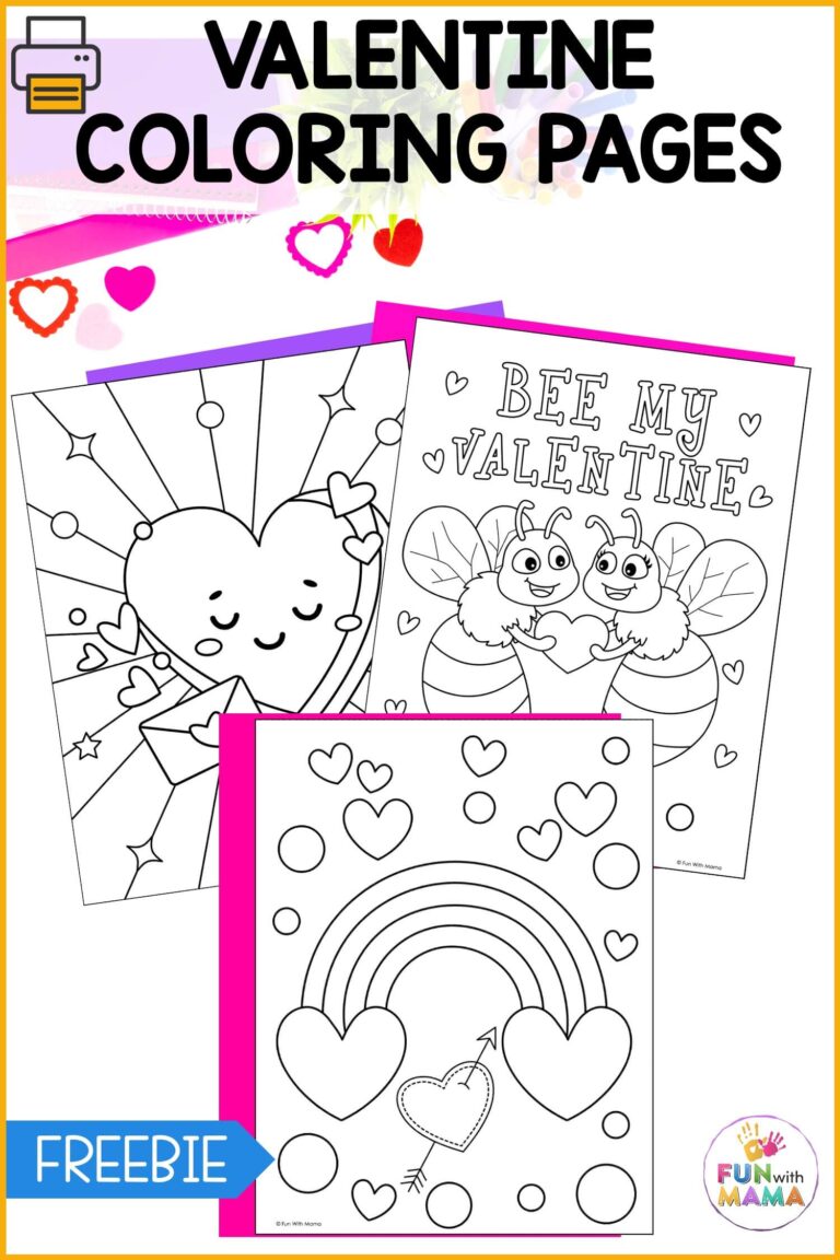 Valentines Day Coloring Pages - Fun with Mama