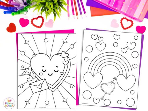 Valentines Day Coloring Pages - Fun with Mama