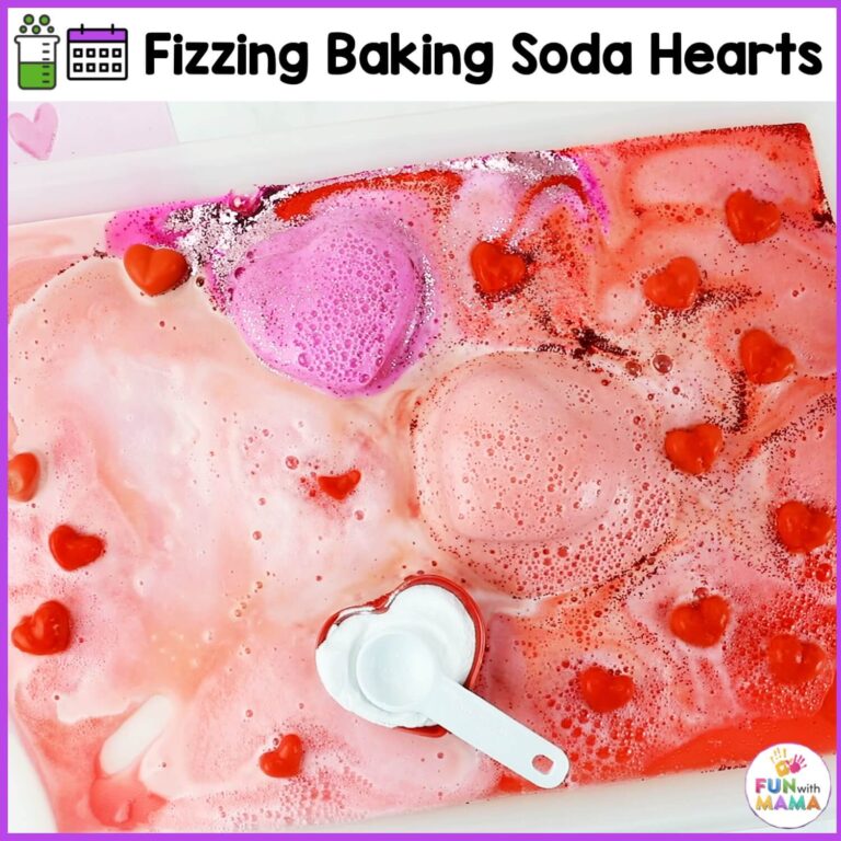Valentine Erupting Hearts Baking Soda Vinegar Science Fun With Mama