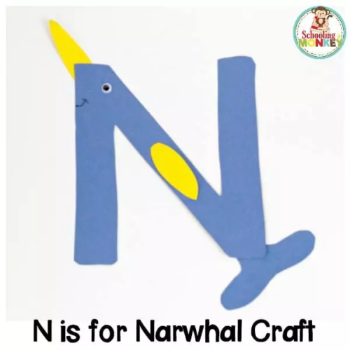Printable Narwhal Craft + 4 Narwhal Activities - Fun with Mama