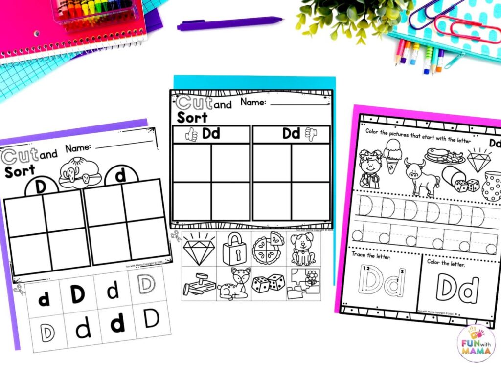 30 Free Letter D Worksheets - Fun with Mama