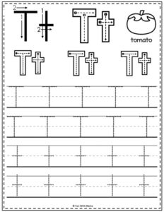 Letter Tracing Worksheets - Fun with Mama